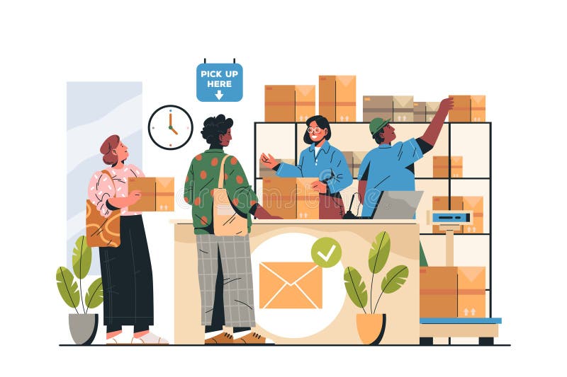 Courier Reception Stock Illustrations – 181 Courier Reception Stock ...