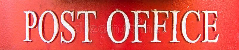 Post office sign stock image. Image of grunge, indoor - 51378317