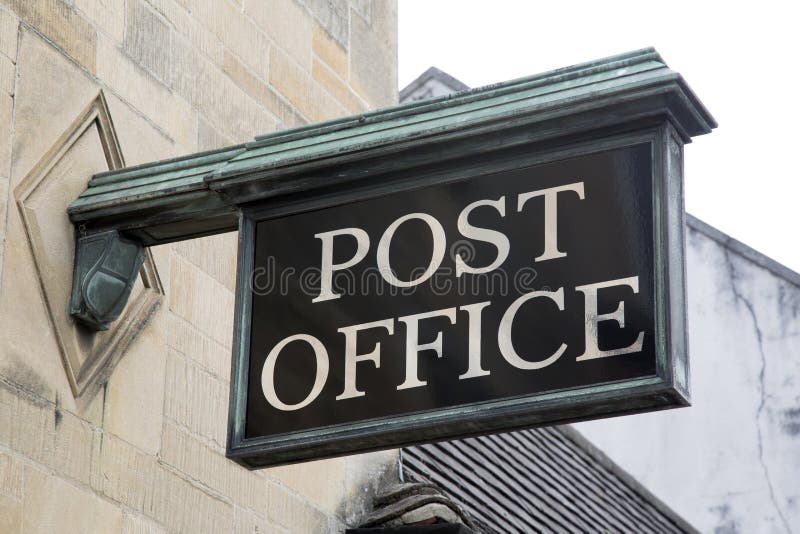 Post Office Sign stock image. Image of post, building - 69933773