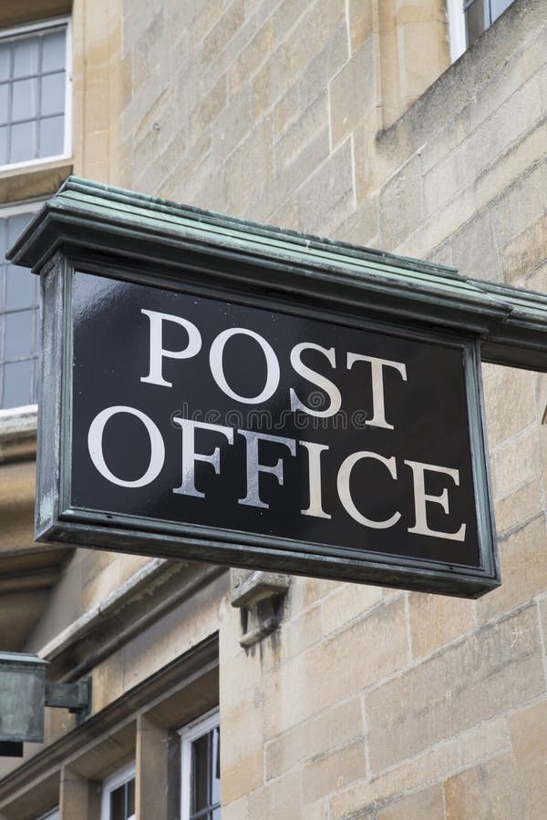 Post Office Sign stock image. Image of entrance, concept - 69933877
