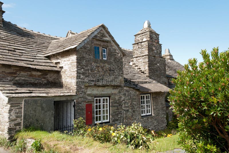 Interior Of The Medieval Old Post Office In Tintagel, Cornwall, UK ...