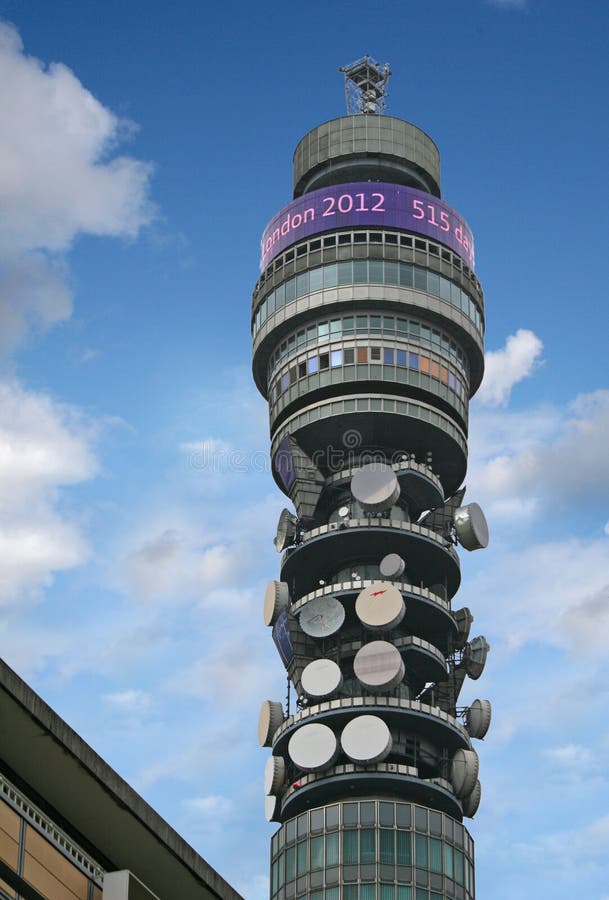 Post Office tower stock image. Image of telephone, landmark - 18863153