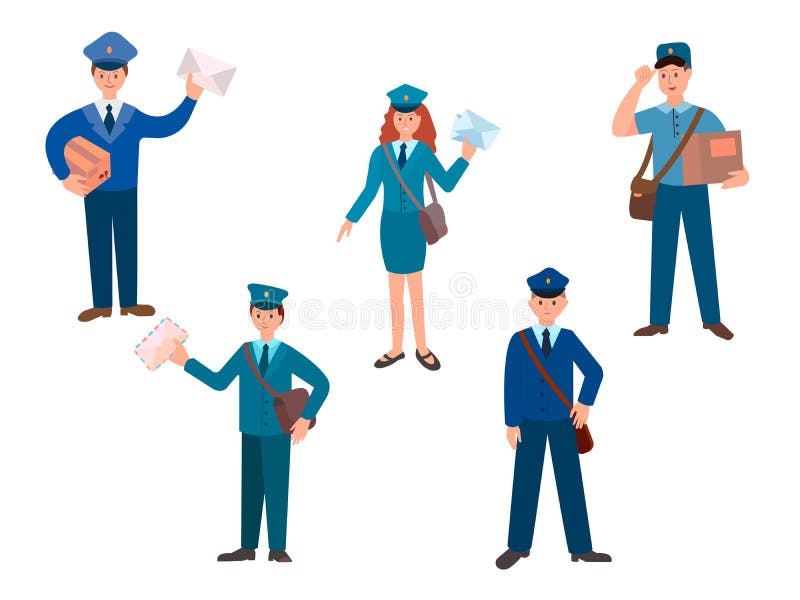 Postwoman Stock Illustrations – 158 Postwoman Stock Illustrations ...