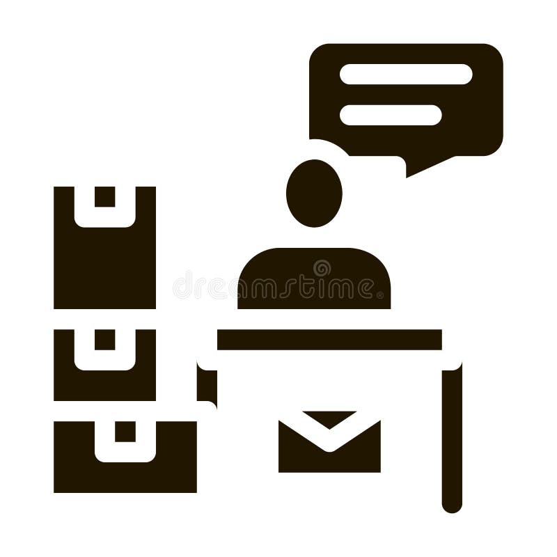 Human Post Column Icon Vector Outline Illustration Stock Vector ...