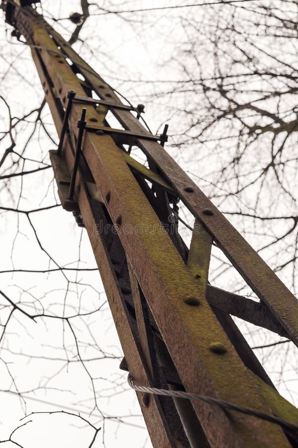 The post old iron rusty stock image. Image of rust, victorian - 114202221