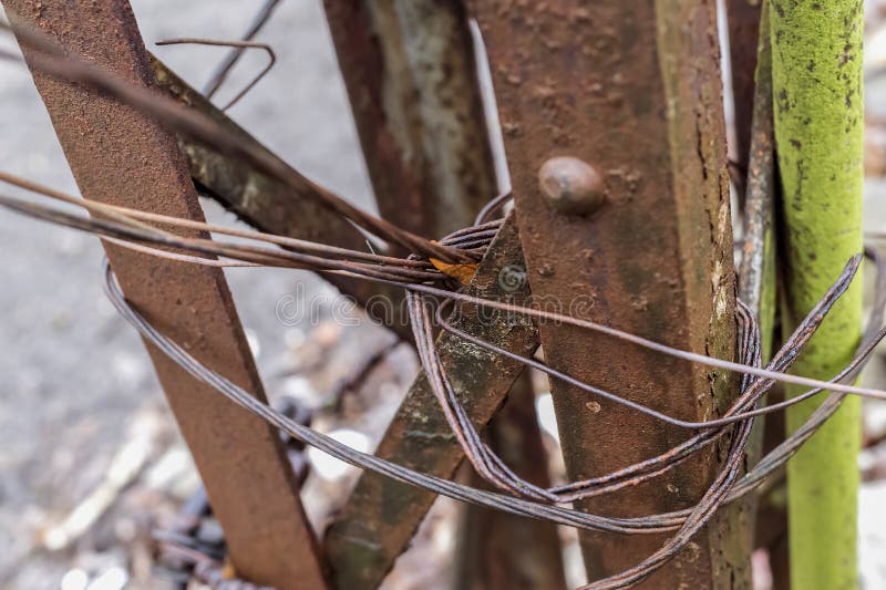 The post old iron rusty stock image. Image of rusty - 114202293