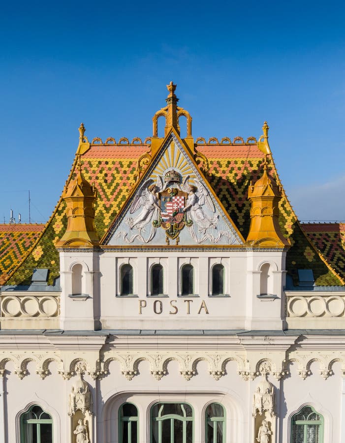 Post Palace in Pecs, Hungary Stock Photo - Image of building, europe ...