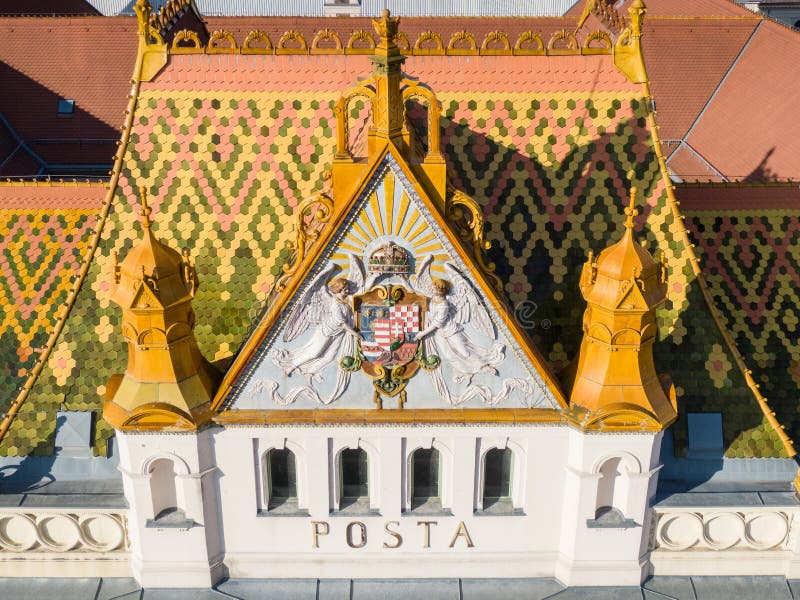 Post Palace in Pecs, Hungary Stock Photo - Image of ancient ...