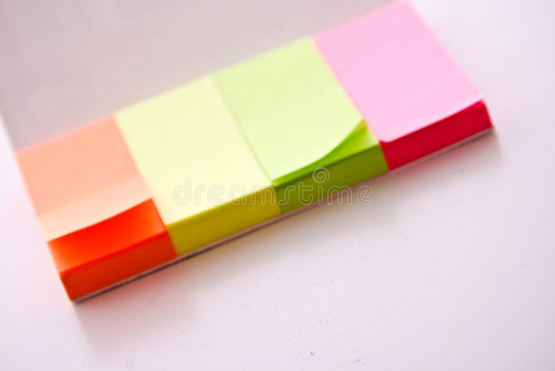 Stack of Post Its and a Pen Stock Image - Image of communications ...