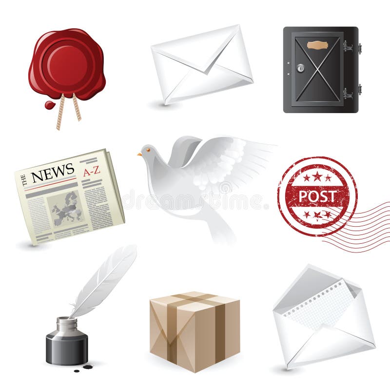 De Reeks Van Post Heeft Tekens En Symbolen Bezwaar Het Art. Van De ...