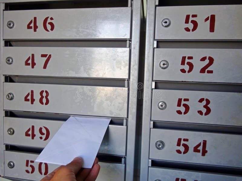 Post Postage Mail Letter Receiving and Delivery Mailbox Stock Image ...
