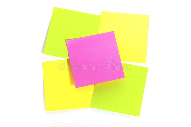 Post-it Pour La Note De Rappel Image stock - Image du vert, fond: 24533429