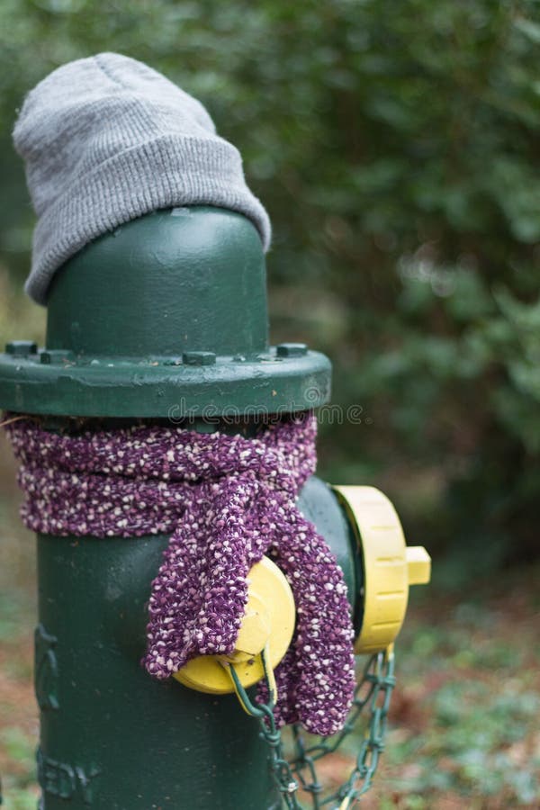 A Post Properly Dressed for the Winter at Seattle, Washington 17 Stock ...