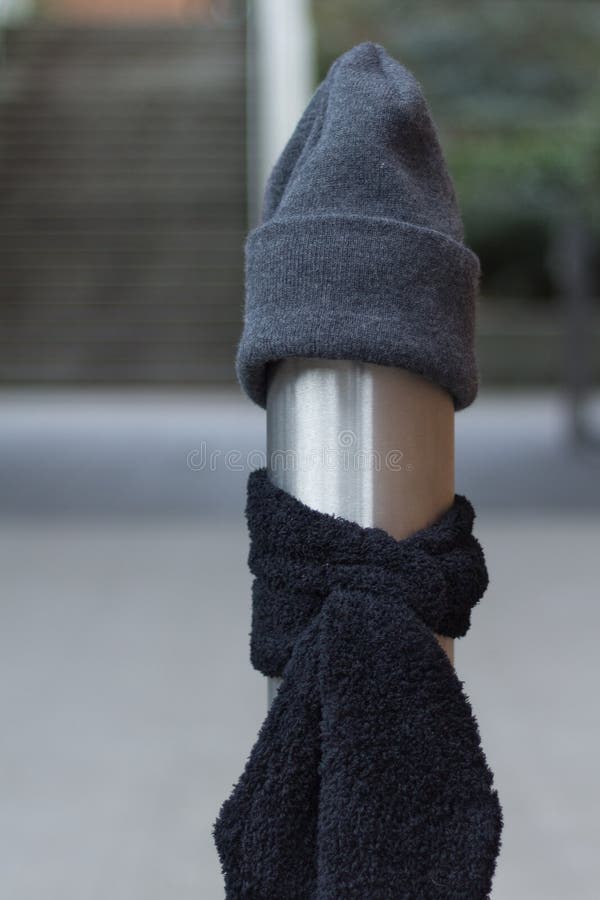 A Post Properly Dressed for the Winter at Seattle, Washington 30 Stock ...