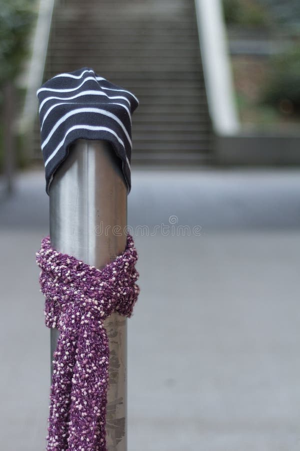 A Post Properly Dressed for the Winter at Seattle, Washington 29 Stock ...