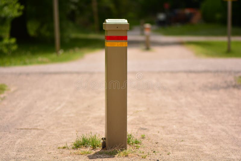 Post on Rail Trail stock image. Image of outdoors, hiking - 216358753