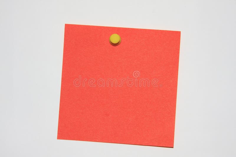 Post-it rojo imagen de archivo. Imagen de pasador, contacto - 4255173