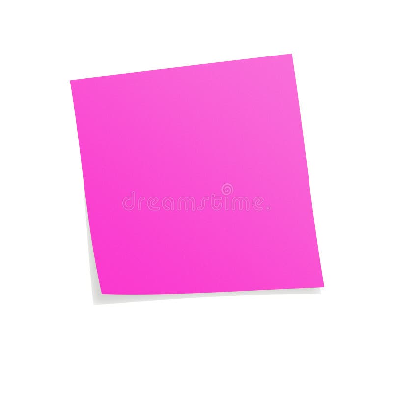 Post-it rose photo stock. Image du place, libre, poteau - 5516390