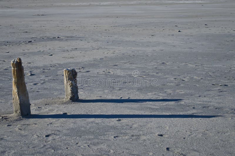 Post at the salt flats stock photo. Image of salt, floor - 96171596