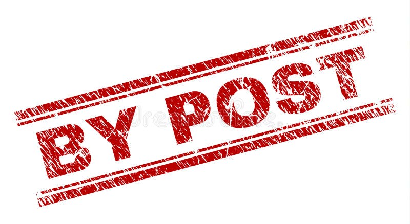 Grunge Textured by POST Stamp Seal Stock Vector - Illustration of ...