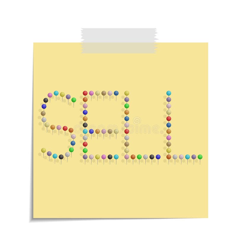 Buy Sell Post-it Papers Mean Sellers and Consumers Stock Illustration ...