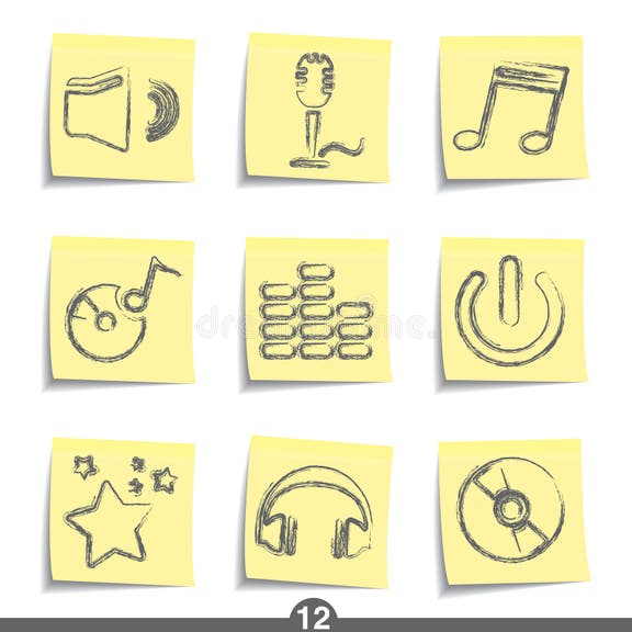 Music Note Sticker Stock Illustrations, Vectors, & Clipart - 3,572 ...