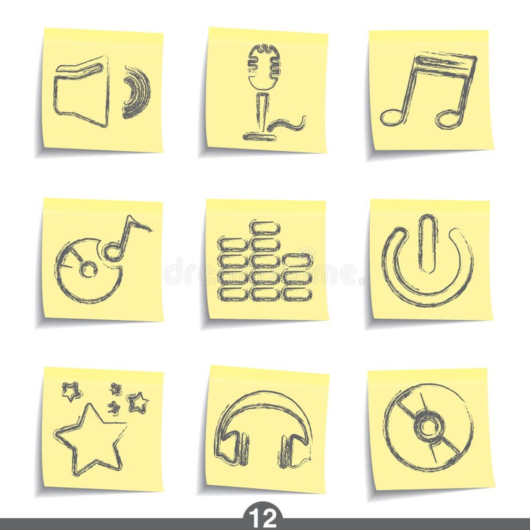 Music Note Sticker Stock Illustrations, Vectors, & Clipart - 3,572 ...