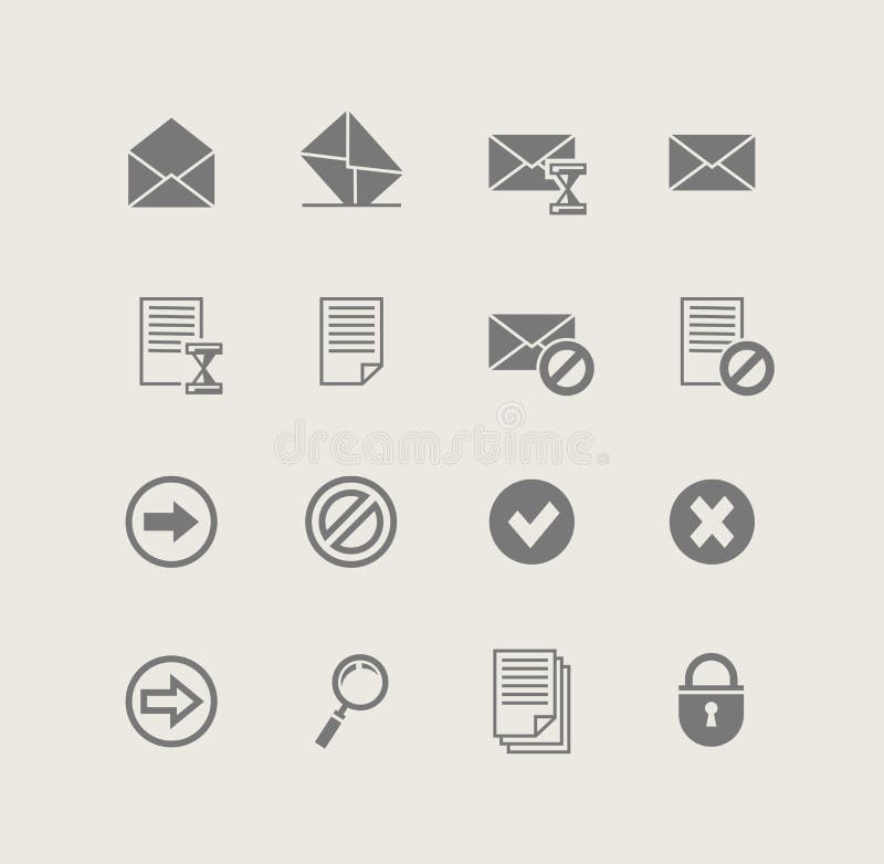 Post. set of simple icons stock vector. Illustration of arrow - 29027447