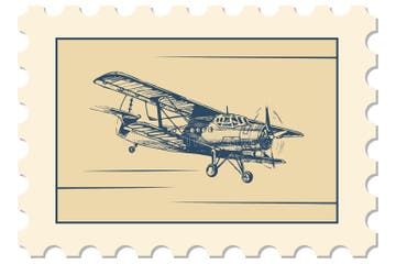 Flying Postage Stamp Stock Illustrations – 364 Flying Postage Stamp ...