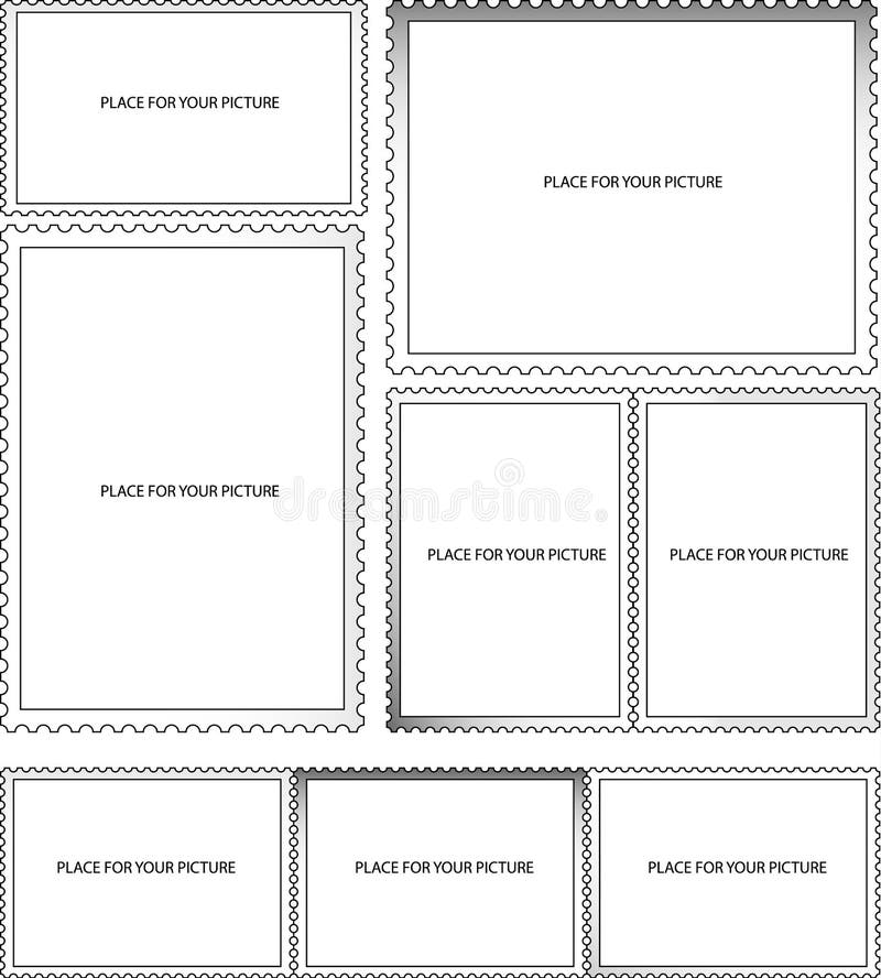 Post stamp frames stock vector. Illustration of vector - 22931502