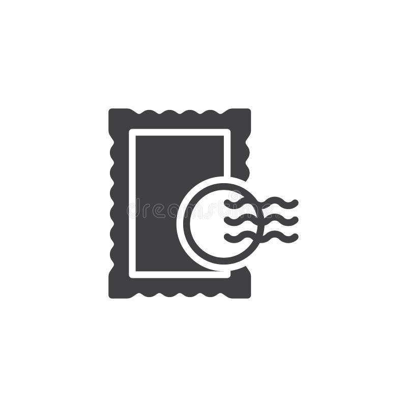 Post stamp icon vector stock vector. Illustration of pictogram - 109582760