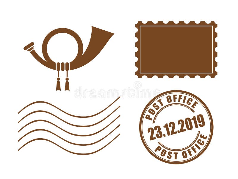 Post office stamp stock vector. Illustration of abstract - 135631907