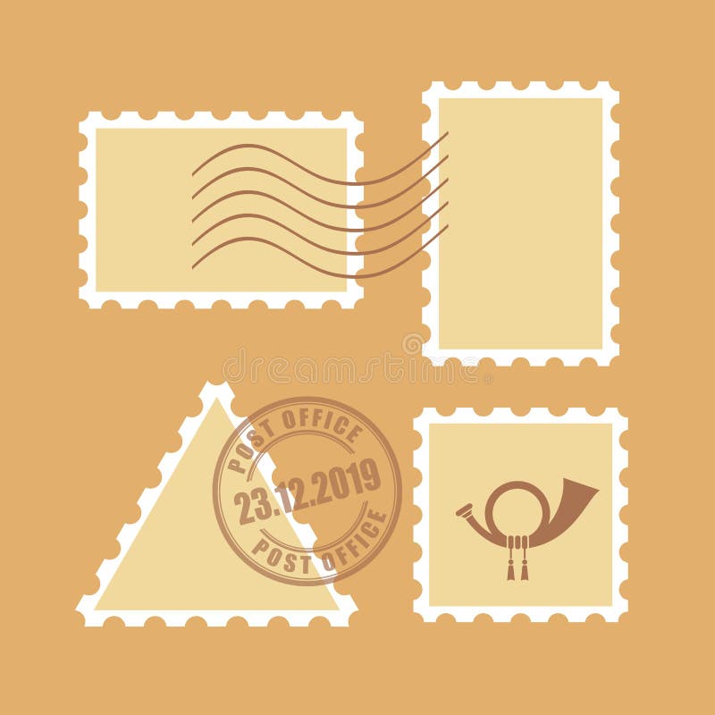 Post stamp illustration stock vector. Illustration of card - 30678484