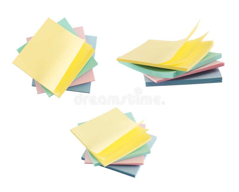 Post-it Sticky Notes Composition Stock Photo - Image of background ...