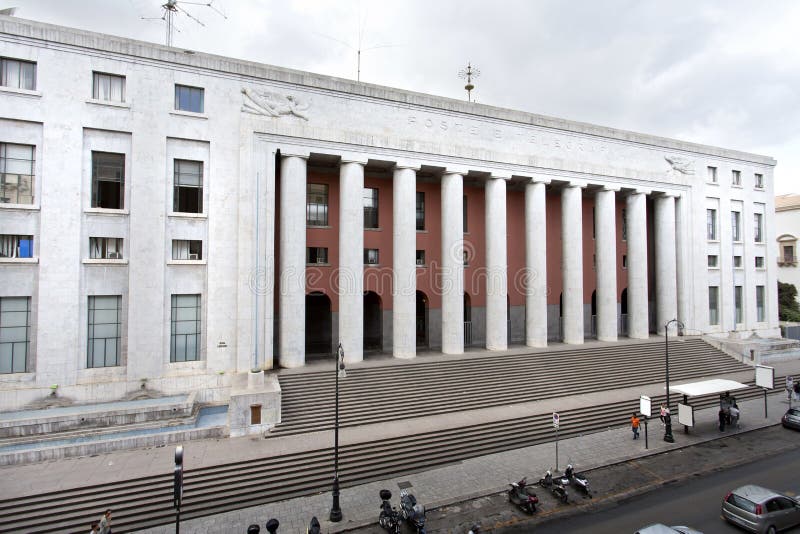 Post Telegraph Building of Palermo Stock Image - Image of construction ...