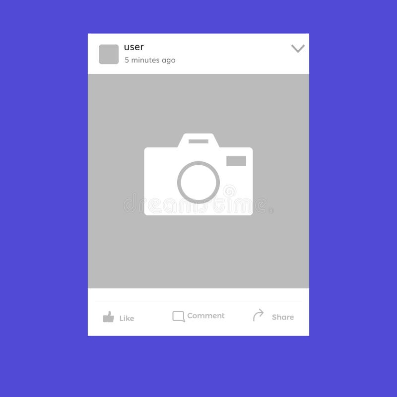 Post template vector stock vector. Illustration of network - 101853739