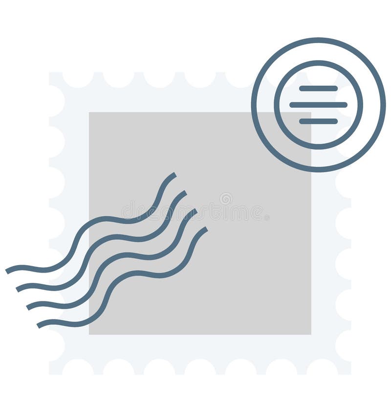 Post Ticket Color Vector Icon Which Can Easily Modify or Edit Stock ...