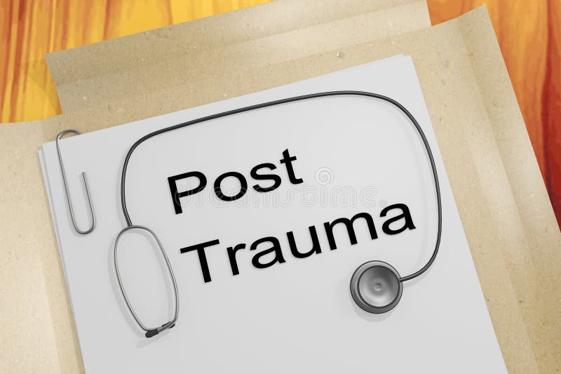 Post Trauma concept stock illustration. Illustration of illness - 384480510