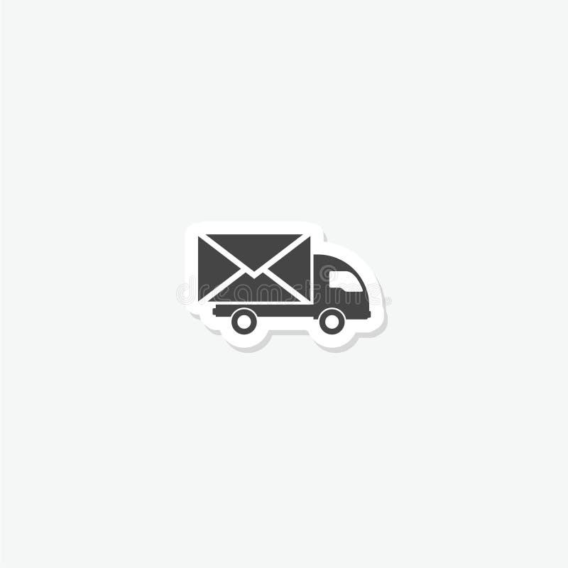 Post Truck Car Icon Sticker Logo Stock Vector - Illustration of sticker ...