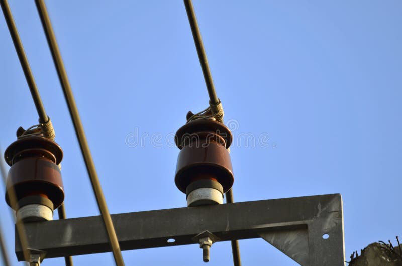 Post type insulators stock image. Image of circuit, equipment - 103413887