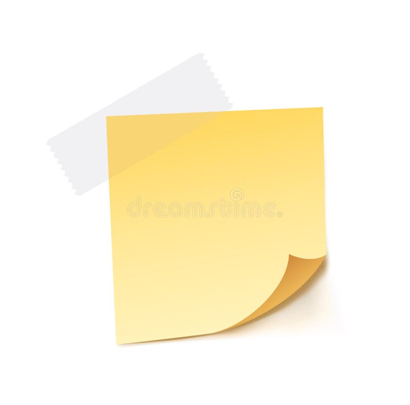Post it Vector Illustration Stock Vector - Illustration of empty, note ...
