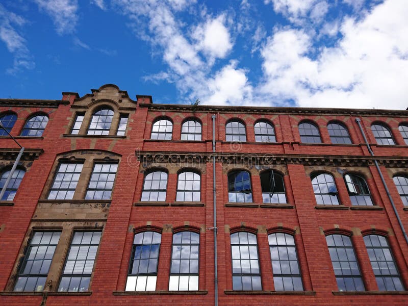 Post War Architectural Red Brick Buildings Stock Image - Image of ...
