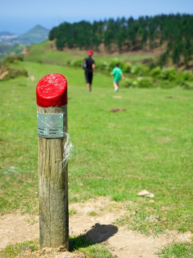Post at way stock image. Image of country, rambling, walking - 54258909