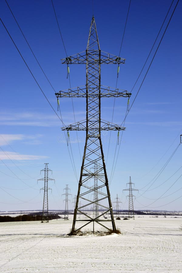 Post Wires from Power Lines on the Stock Image - Image of cables, cable ...