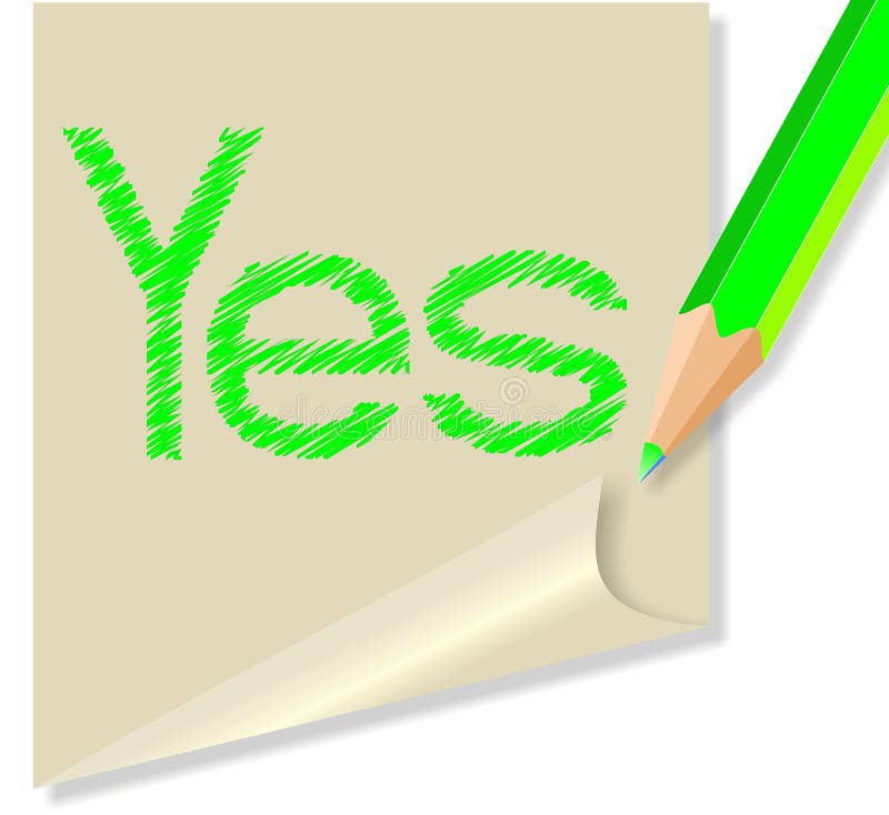 Post it with the word Ok stock vector. Illustration of events - 21117429