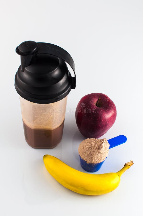 Post Workout Meal with Whey Stock Image - Image of nutrition, healthy ...
