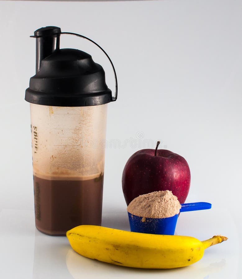 Post Workout Meal with Whey Stock Image - Image of nutrient, powder ...