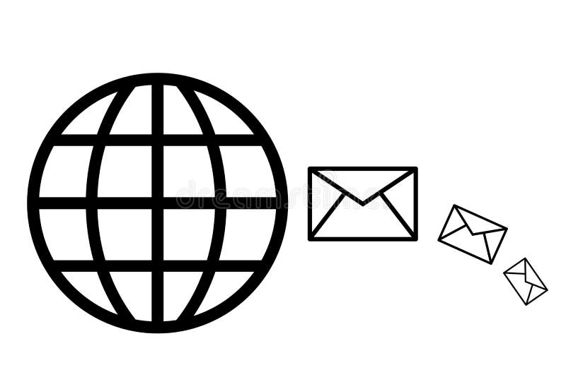 Post and World. Simple Post. Simple Illustration Stock Illustration ...