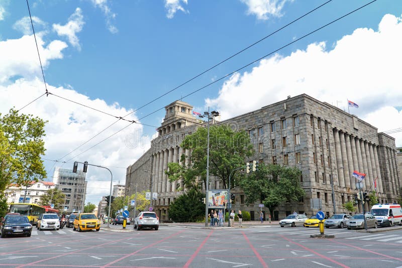 Posta Centrale, Belgrado, Serbia Fotografia Editoriale - Immagine di ...