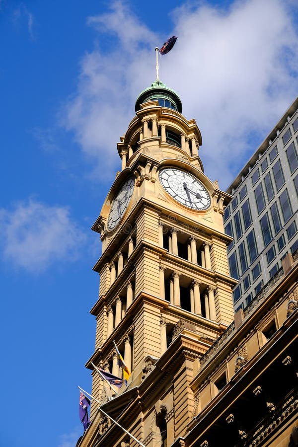 Posta Centrale Clocktower, Martin Place, Sydney, Australia Fotografia Stock - Immagine di posto ...